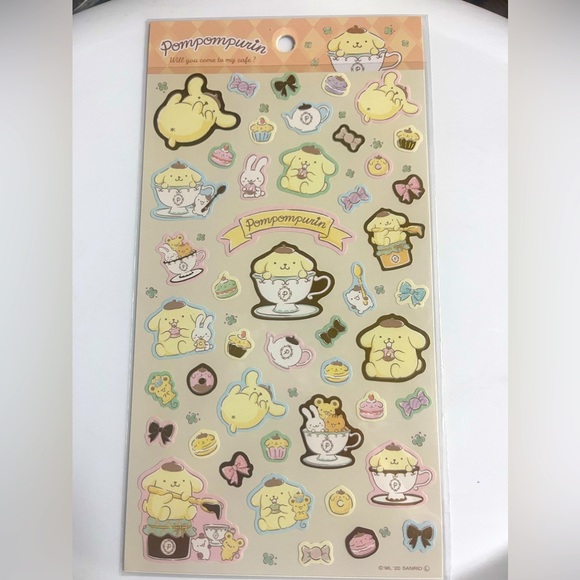 Sanrio | Other | Sanrio Pompompurin Sticker Sheet | Poshmark